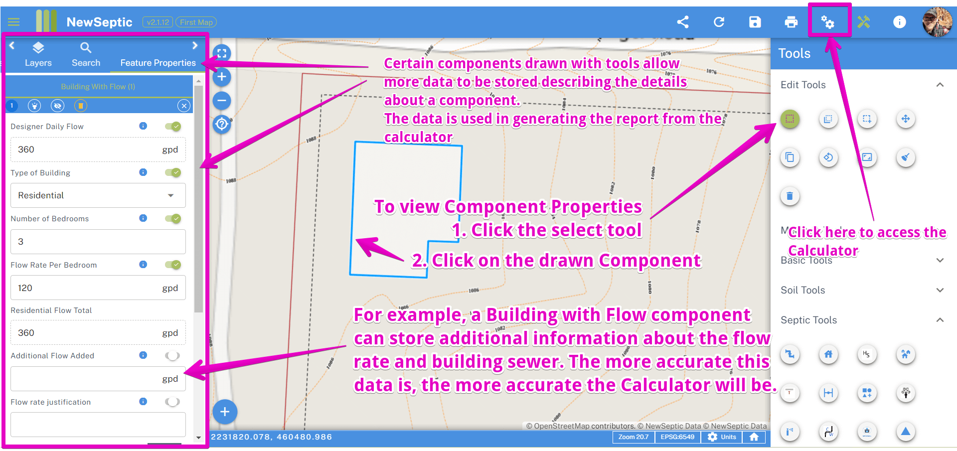 Component Properties | LANDPLAN