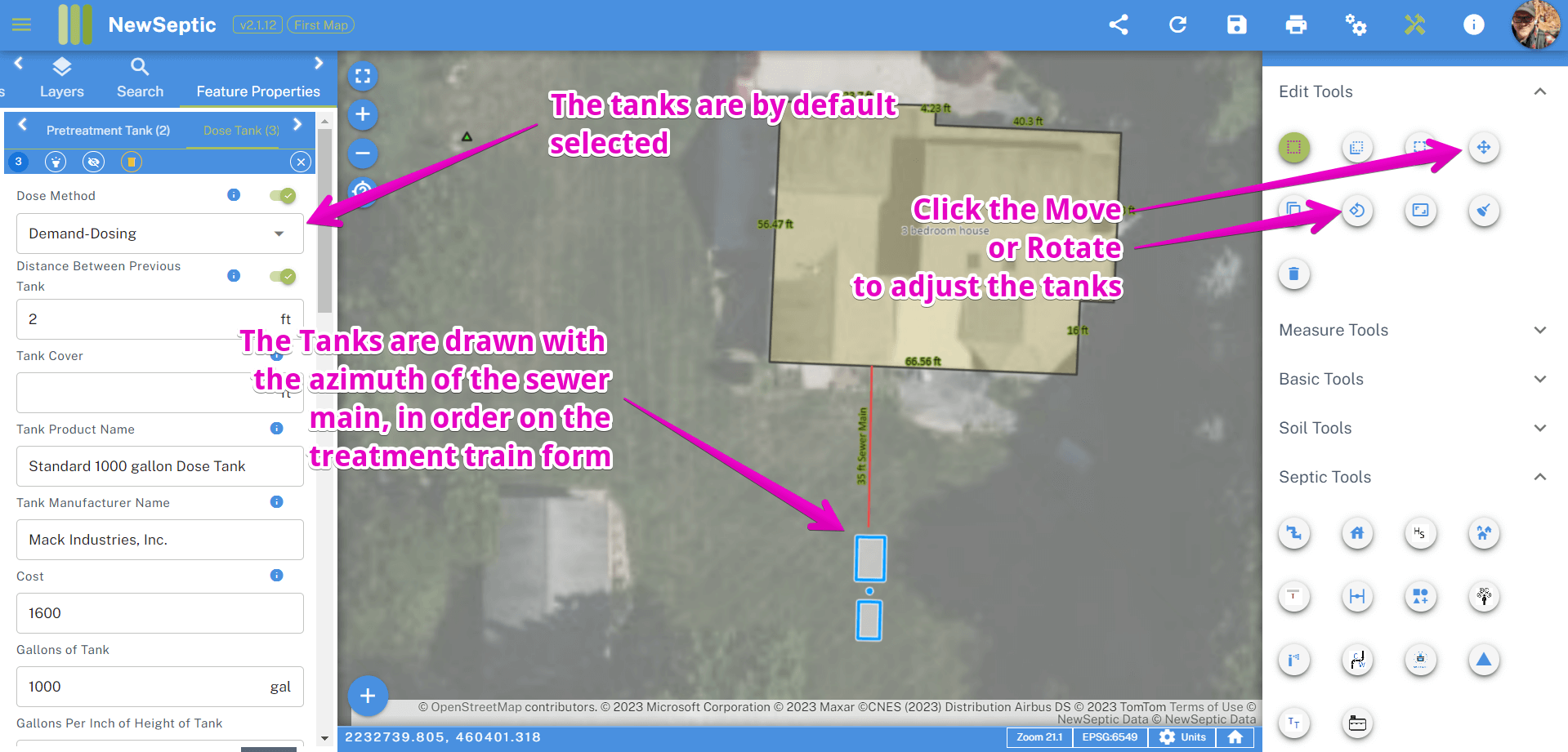 Septic Tank Tools | LANDPLAN